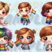 Kids Watercolor Clip Art V2,LGBTQ+ Clip Art,rainbow Pride Clipart ...