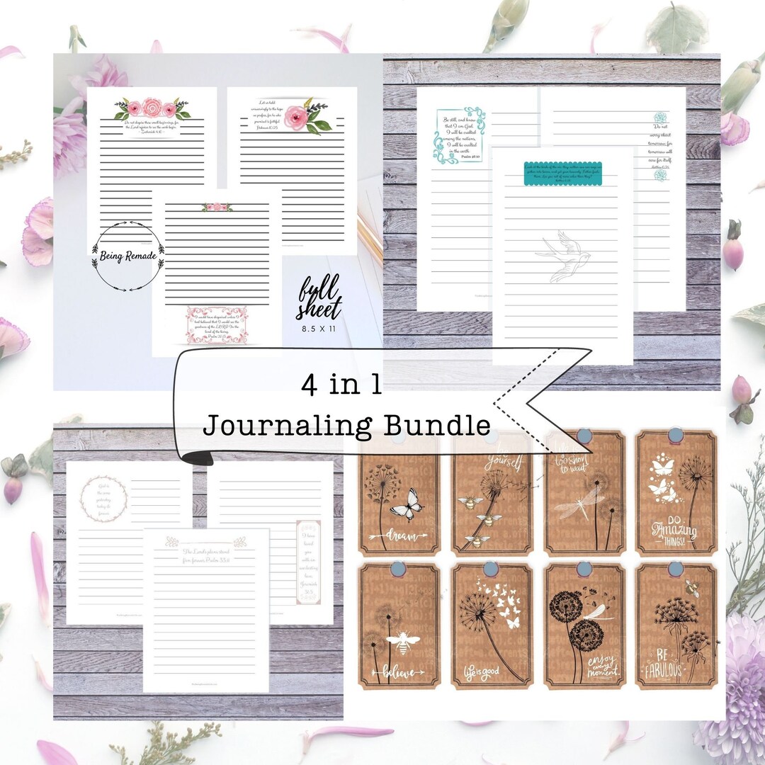 Printable Christian Prayer Journaling Pages Bundle With Bible Verses ...
