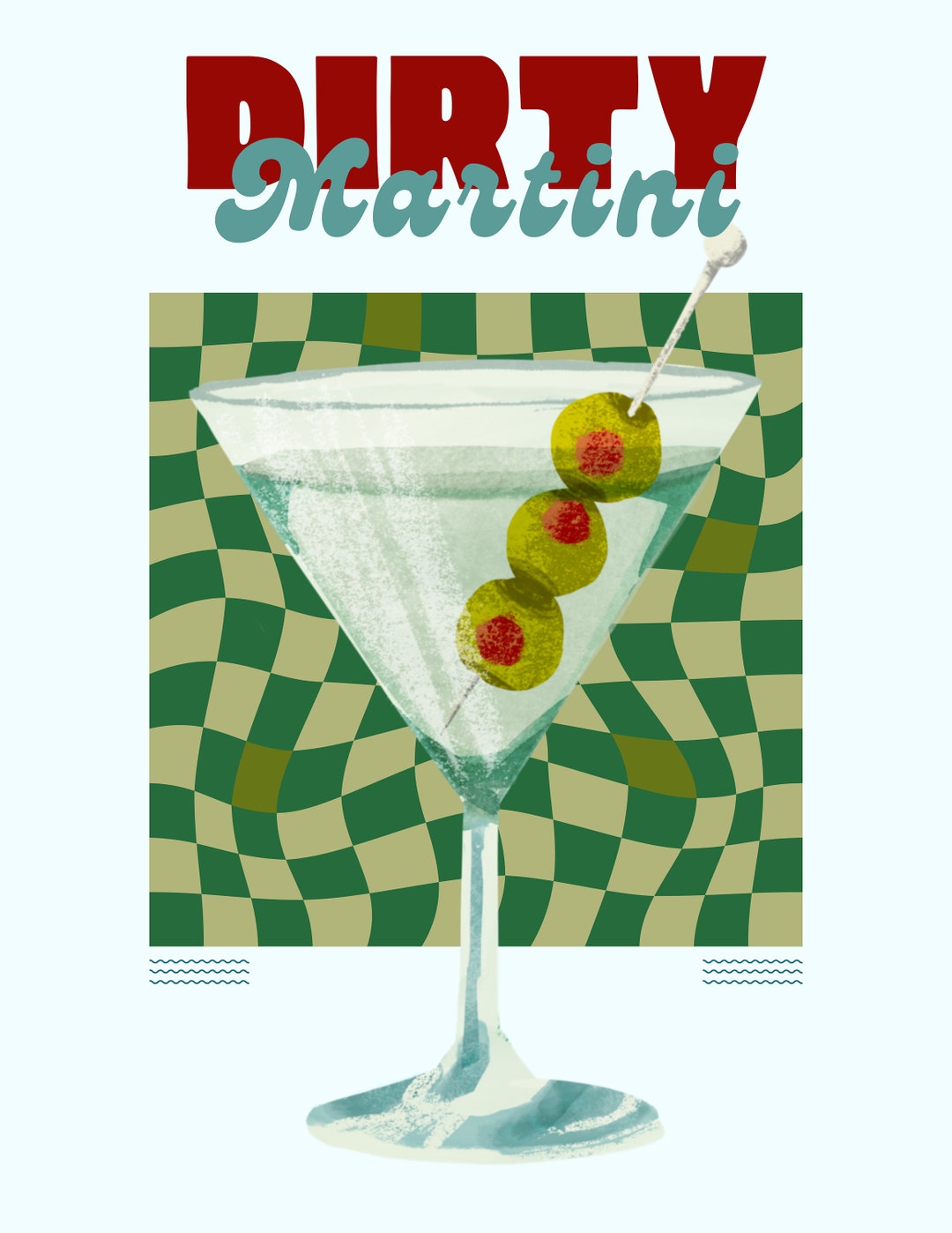 Digital Download, Dirty Martini Print - Etsy