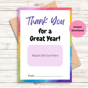 Teacher Appreciation Week Gift Card Holder, Gift From Student, Teacher ...