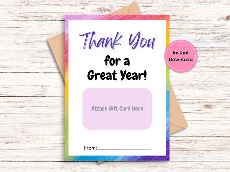 Teacher Appreciation Week Gift Card Holder, Gift From Student, Teacher ...