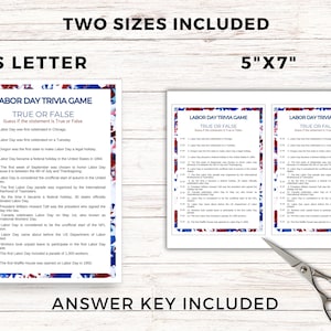 Labor Day Trivia, Printable Labor Day Game, Youth Group Games, Trivia ...