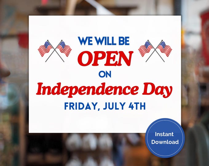 PRINTABLE Open on Canada Day SIGN, Cafe Open Canada Day, Business ...