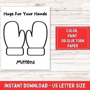 Winter Preschool Worksheets, Holiday Craft for Kids, Daycare, Winter ...