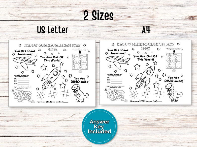 Grandparents Day 2026 Printable Coloring Page & Activity Sheet ...