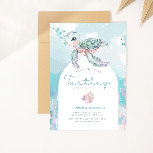 Turtle Birthday Party - Etsy