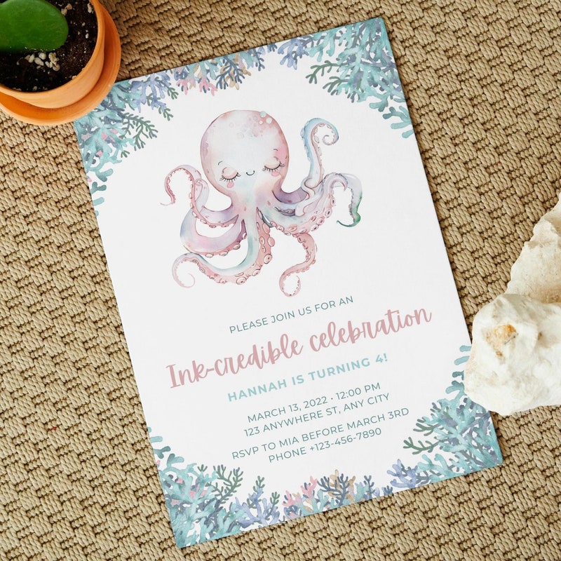Octopus Birthday - Etsy