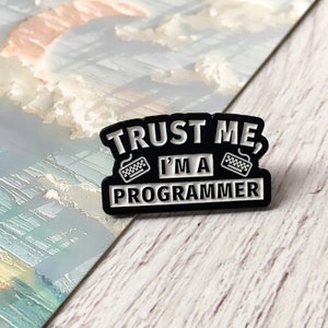 Technology Programmer Enamel Pin, STEM Badge Pin, Lapel Pin, Collar Pin ...