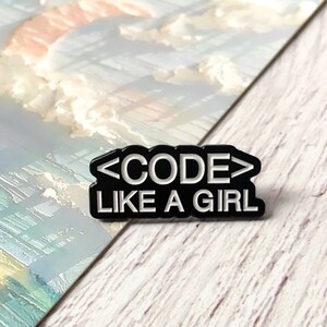 Technology Programmer Enamel Pin, STEM Badge Pin, Lapel Pin, Collar Pin, Brooch Accessory ...