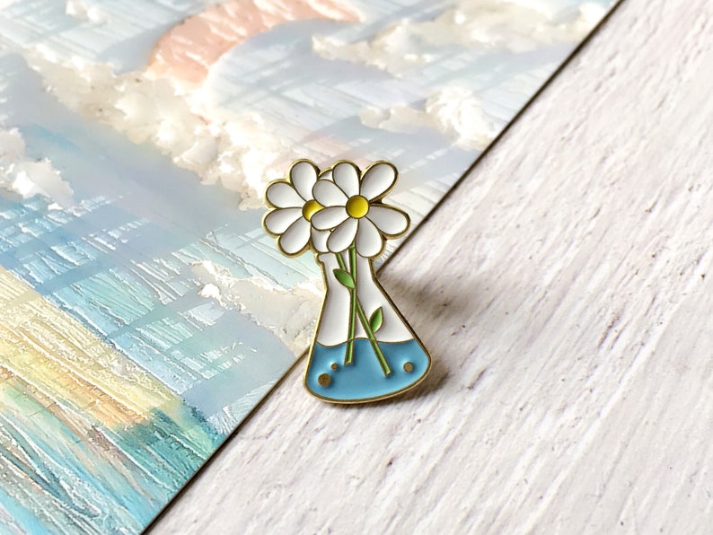Chemistry Beaker Tube Science Enamel Pin, STEM Badge Pin, Lapel Pin ...