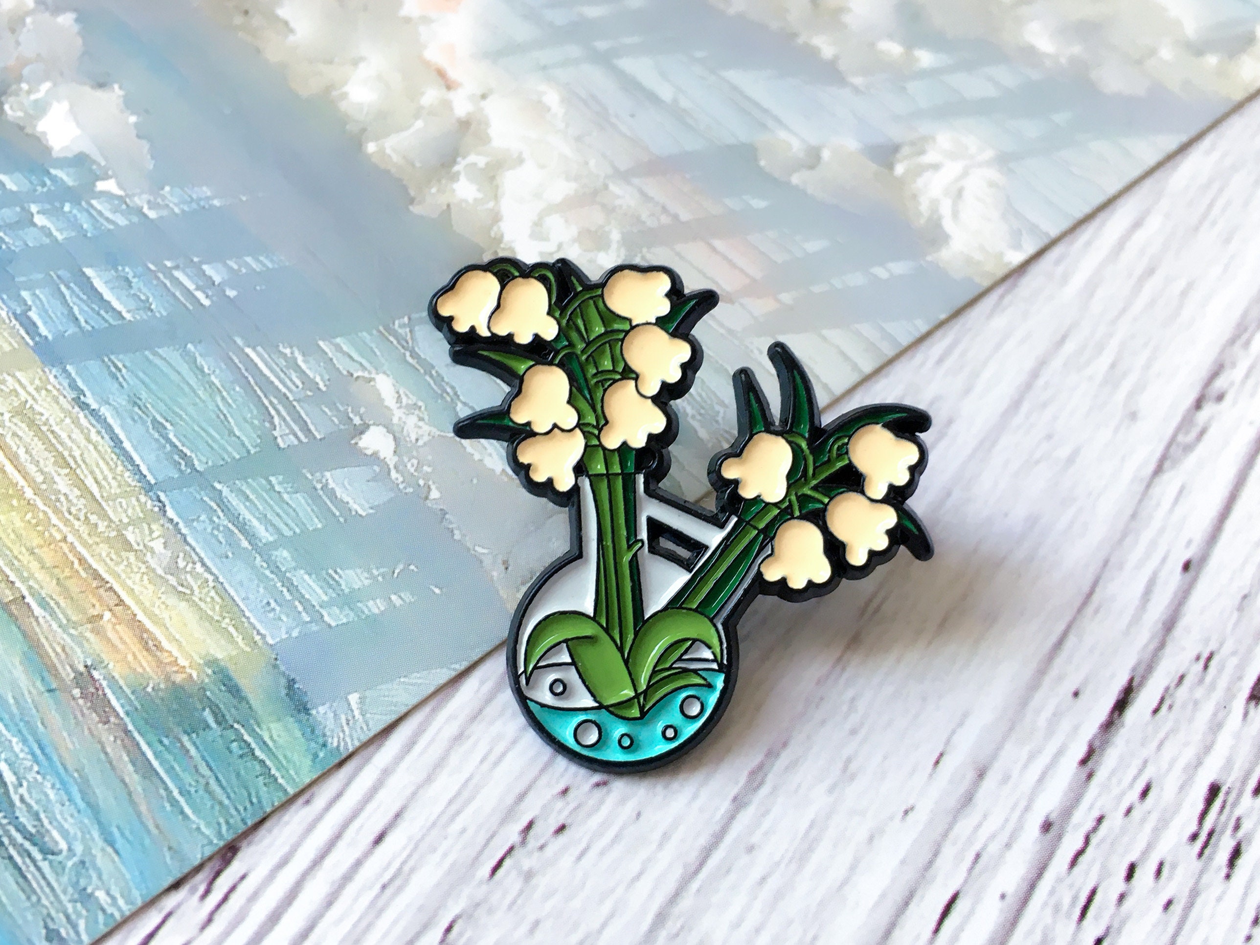 Test Tube, Beaker, Measuring Cylinder, Chemistry Science Enamel Pin ...