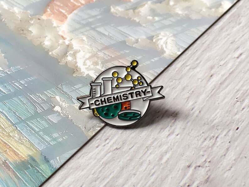Chemistry, Physics, Science Enamel Pin, STEM Badge Pin, Lapel Pin ...