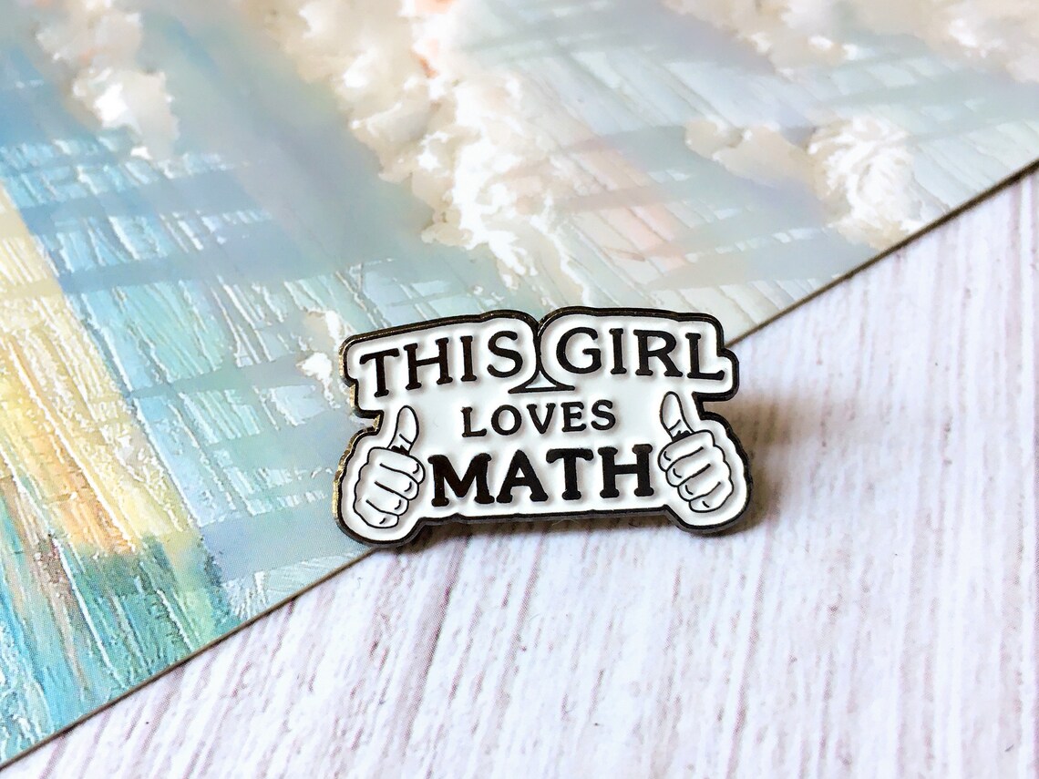 Math, Mathematics Enamel Pin, STEM Badge Pin, Lapel Pin, Collar Pin ...
