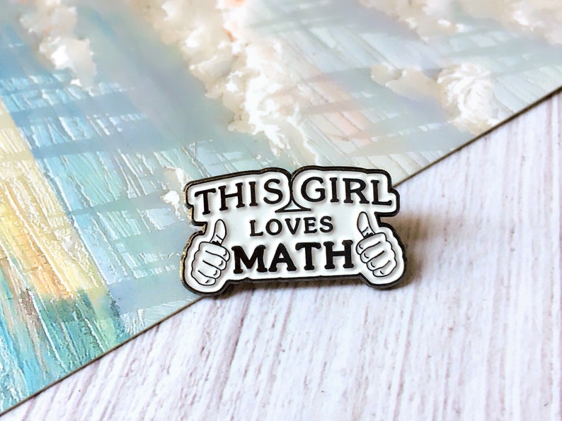 Math, Mathematics Enamel Pin, STEM Badge Pin, Lapel Pin, Collar Pin ...