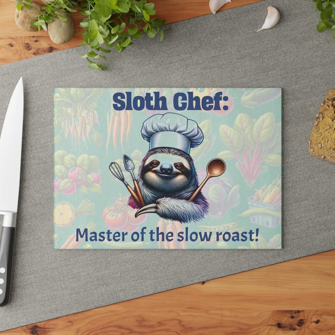 Sloth Chef: Master of the Slow Roast With Vegetable Background Cutting ...