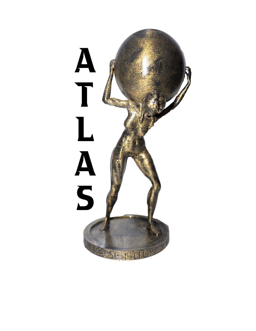 Female, Atlas Sculpture Tabletop Decoration Statue - Etsy