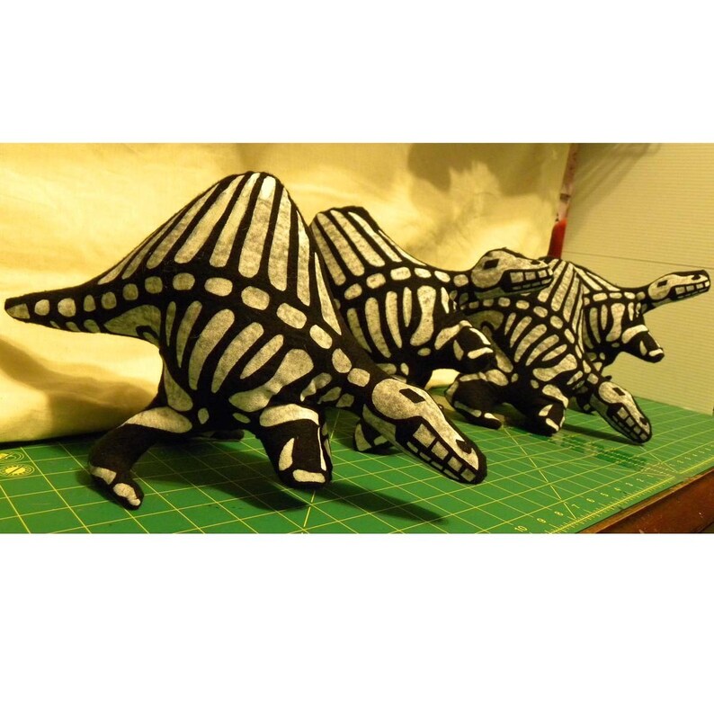 Dinosaur Dino Skeleton Spinosaurus Plush Toy - Etsy Australia