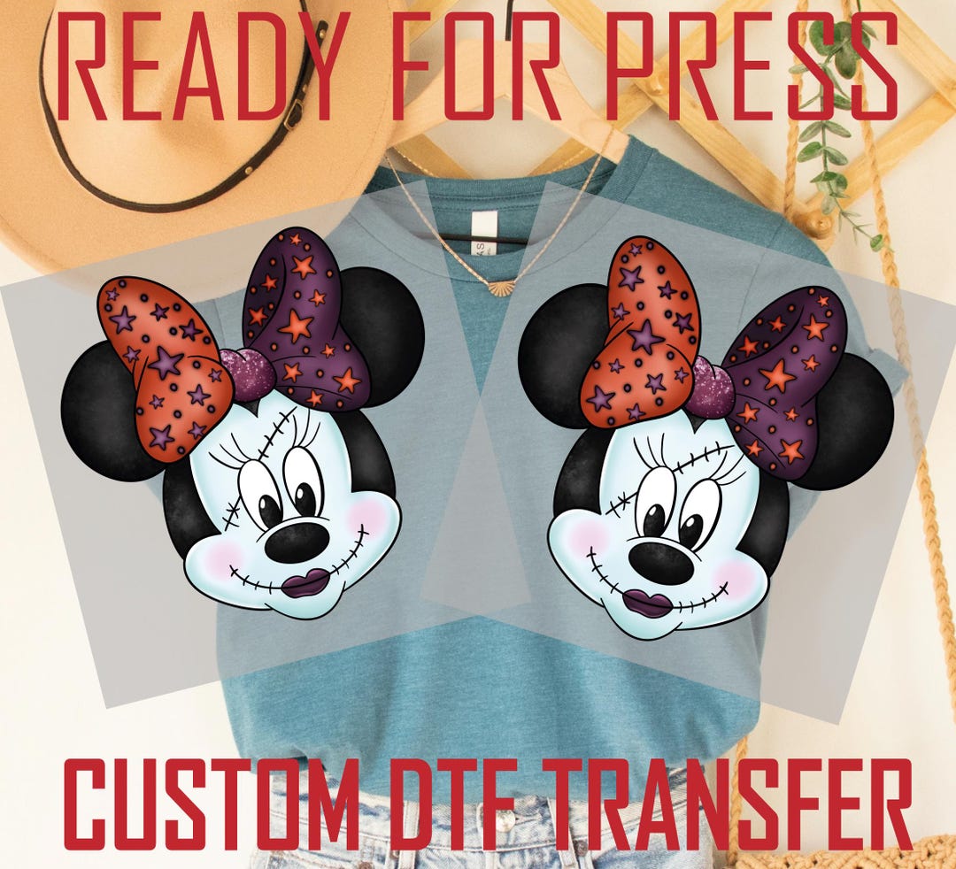 Minnie Mouse Halloween 2024 Ready to Press, Disney Halloween Dtf ...