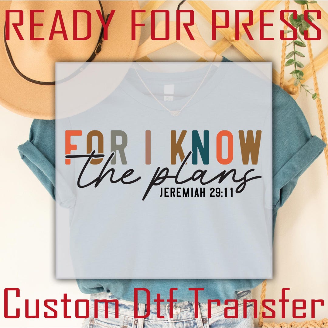 Christian DTF Transfers Ready for Press, Bible Dtf Transfers, for I ...