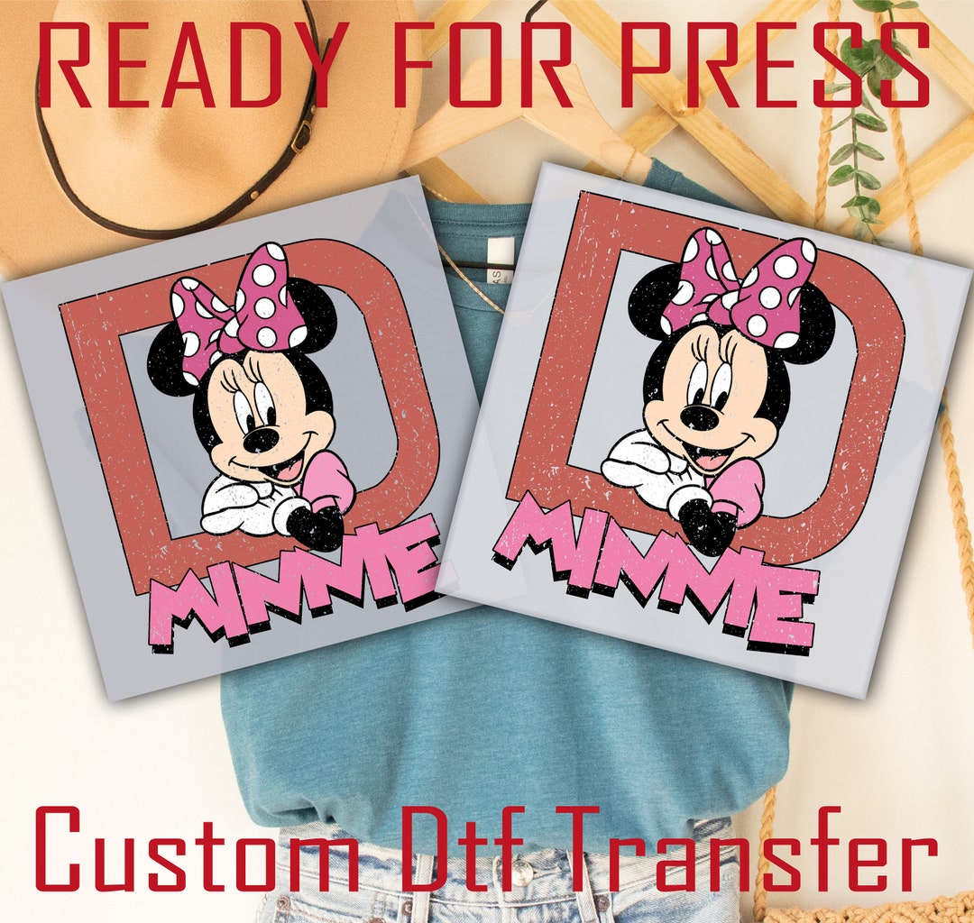 Minnie Mouse DTF Transfer, Disney Ready to Press, Magic Kingdom ...