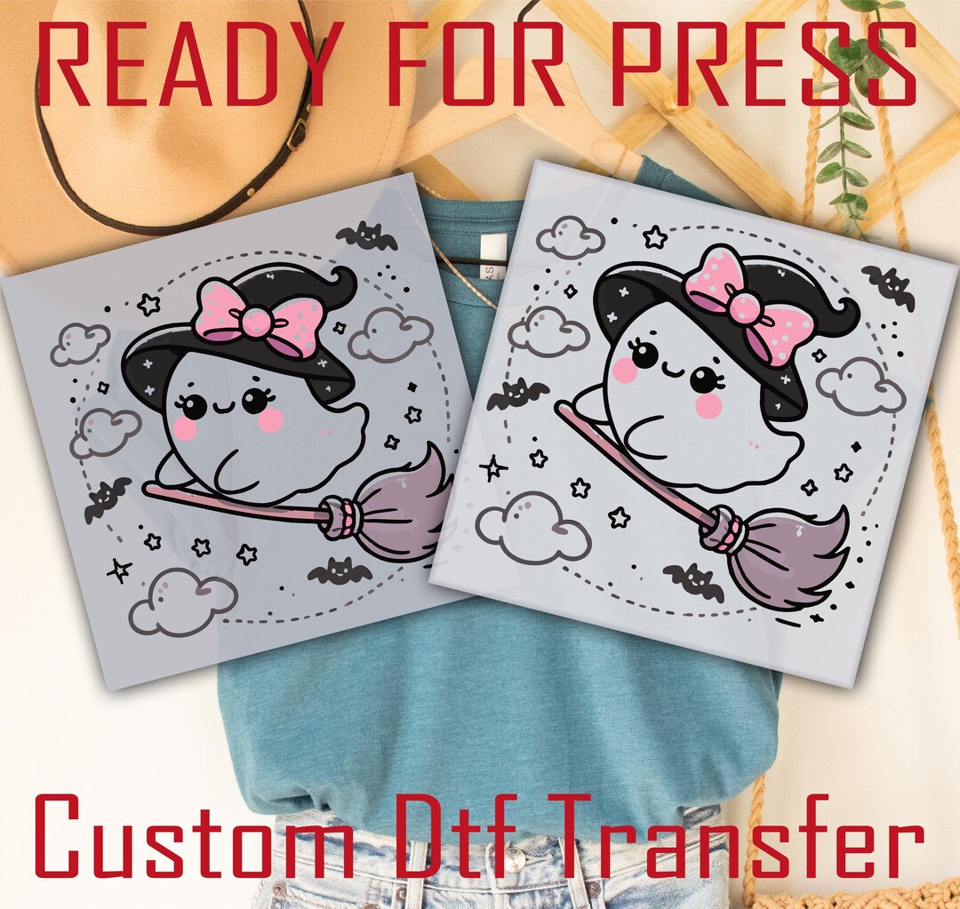 Flying Ghost Halloween Ready to Press, Girl Ghost Dtf, Crazy Ghost ...