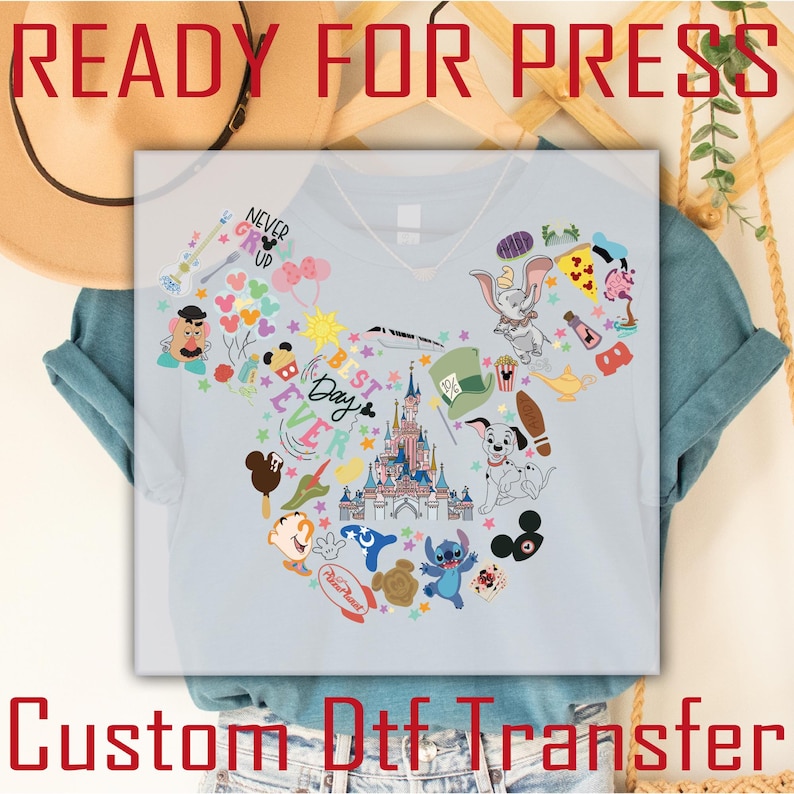 Disney Best Dey Ever DTF Transfer, Disney Family Trip 2026 Ready to ...