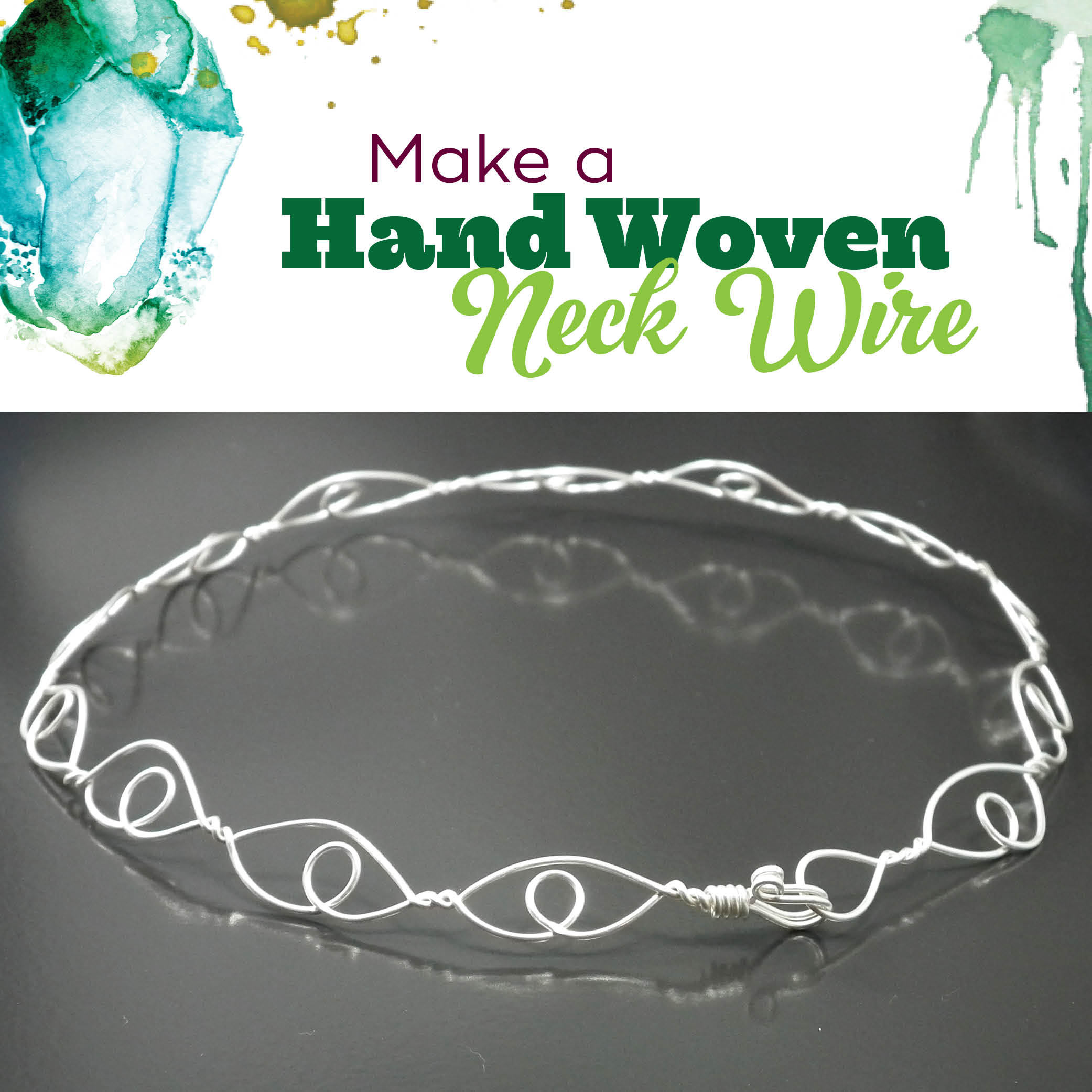 TUTORIAL: Hand Woven Neck Wire Design (wire-wrapped Necklace ...
