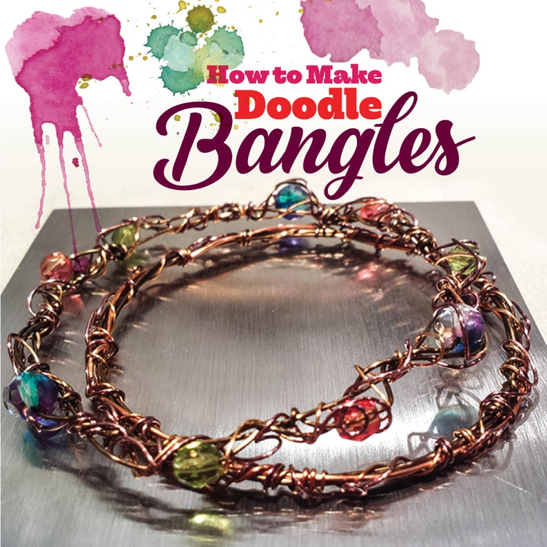 TUTORIAL: Doodle Bangle Pair (wire-wrapped Bracelet Instructions) - Etsy