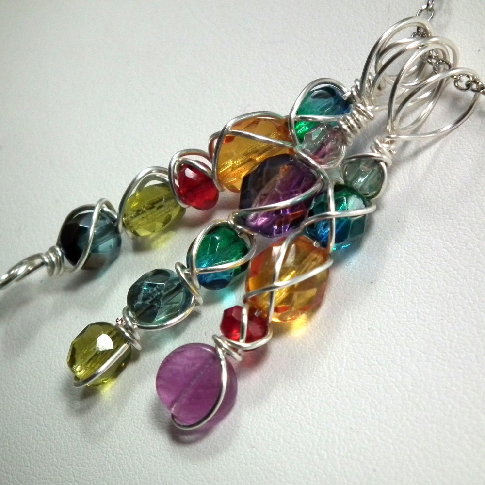 TUTORIAL: Simple Steps of Light wire-wrapped Pendant - Etsy