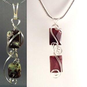 TUTORIAL: Double Rectangle (wire-wrapped Pendant Instructions) - Etsy