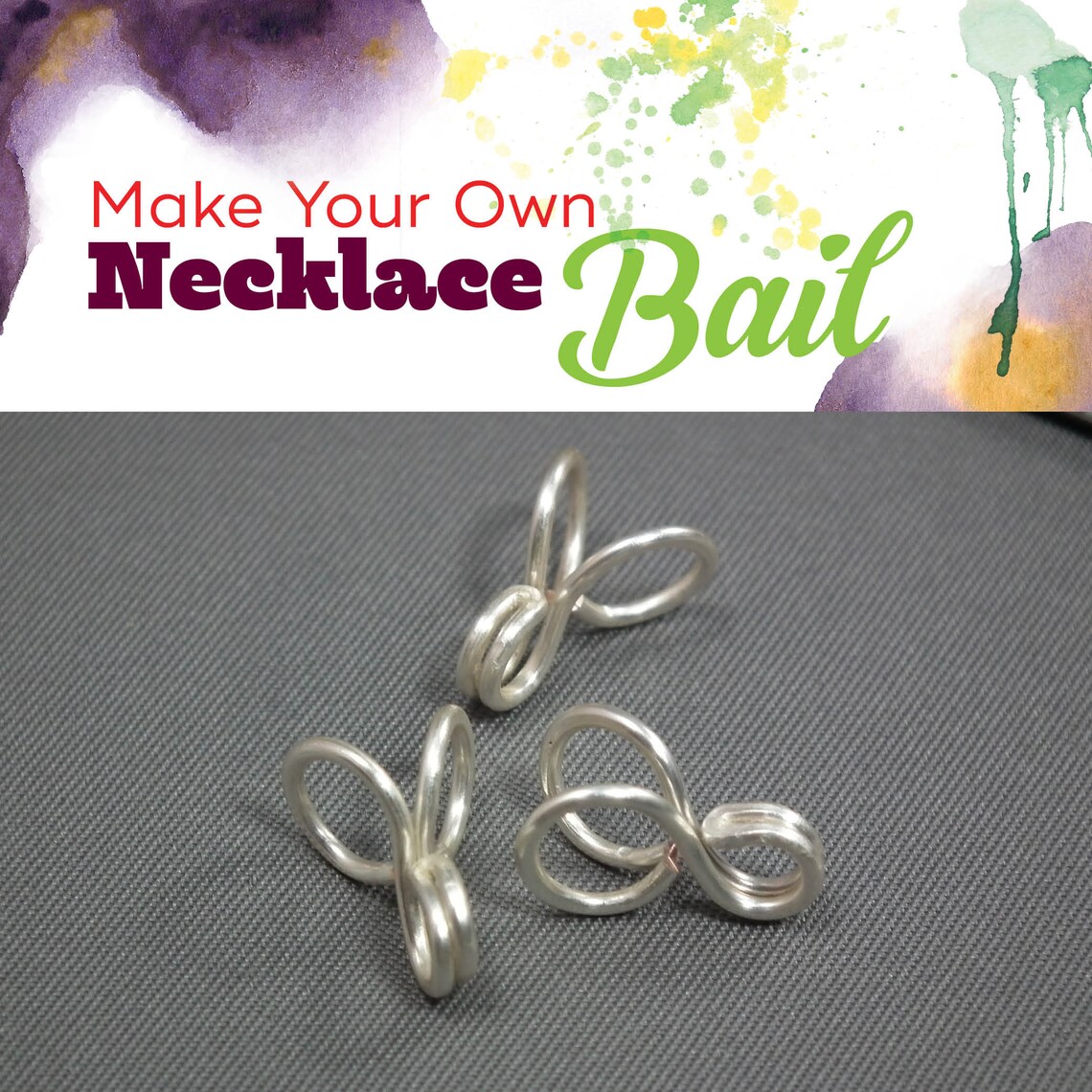 TUTORIAL: Handmade Pendant Bail (wire-wrapped Pendant Bail Instructions ...