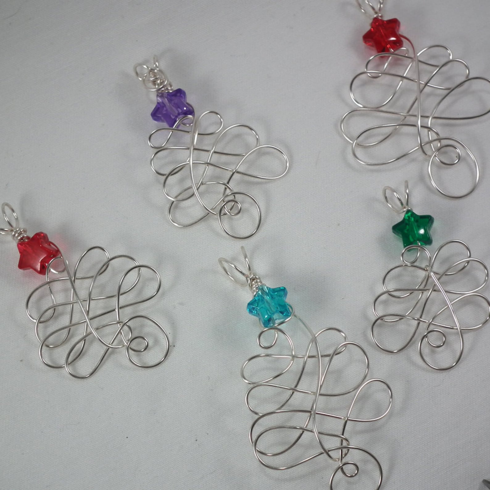 TUTORIAL: Quick Christmas Tree (wire-wrapped Pendant/ornament ...