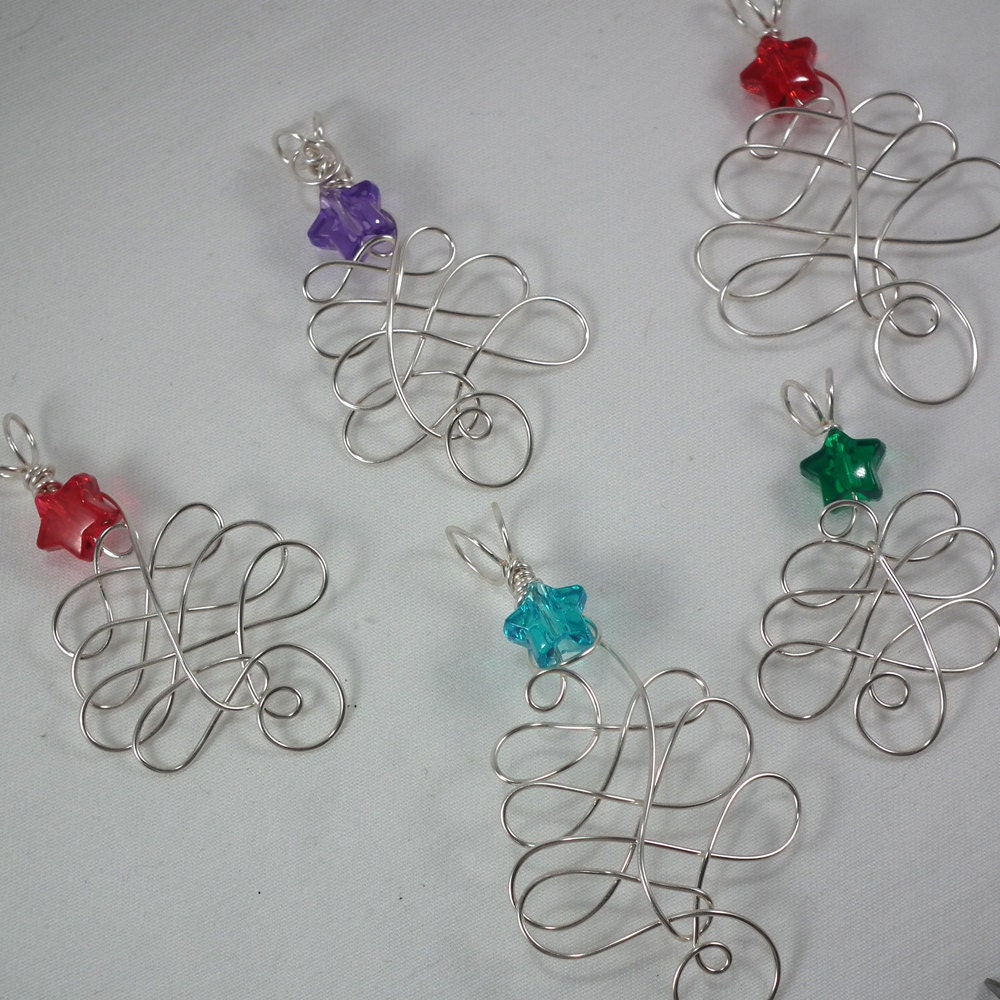 TUTORIAL: Quick Christmas Tree (wire-wrapped Pendant/ornament ...