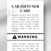 Car Diffuser Label Template Canva, Editable Hanging Diffuser Label ...
