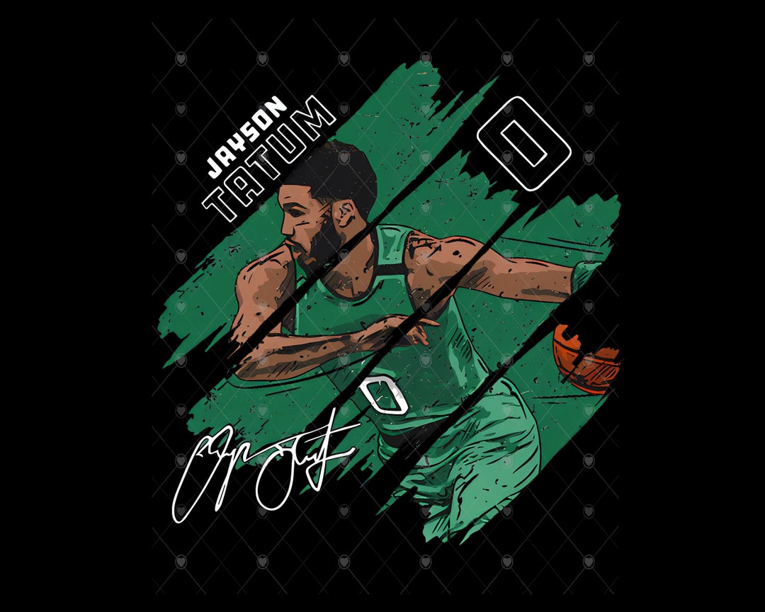 Jayson Tatum Boston Design PNG Vector T-shirts PNG Printable Basketball ...