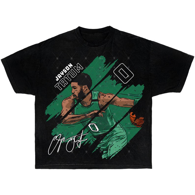 Jayson Tatum Boston Design PNG Vector T-shirts PNG Printable Basketball ...