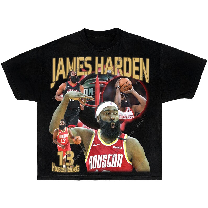 James Harden T-shirt Design PNG Vector T-shirts PNG Printable Bootleg ...
