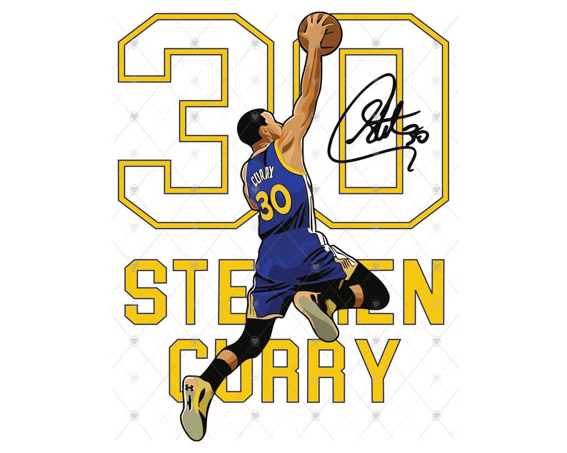 Stephen Curry SVG PNG Files of Stephen Curry Wall Art Print Files for ...