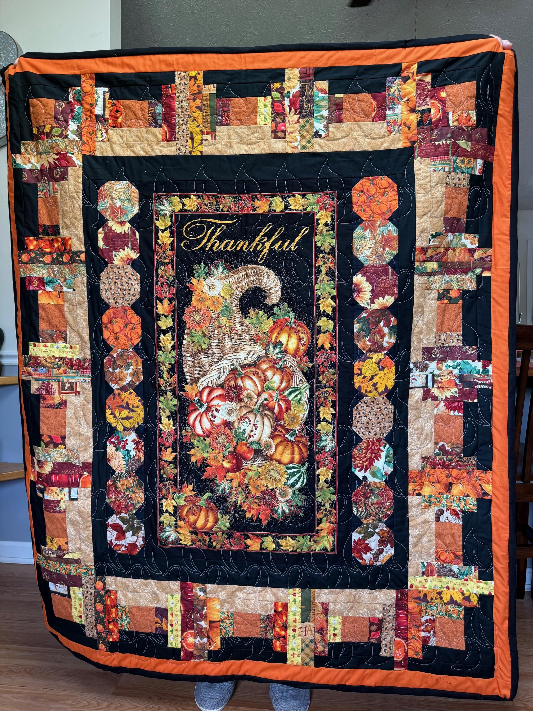 Thankful Thanksgiving Quilt or Tablecloth - Etsy