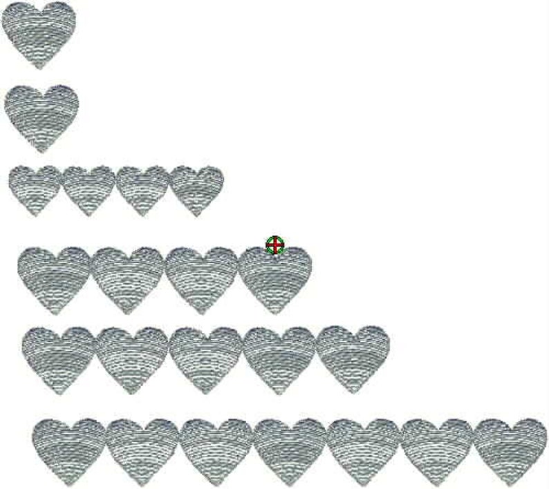 Ombre Heart - Machine Embroidery Design - Etsy