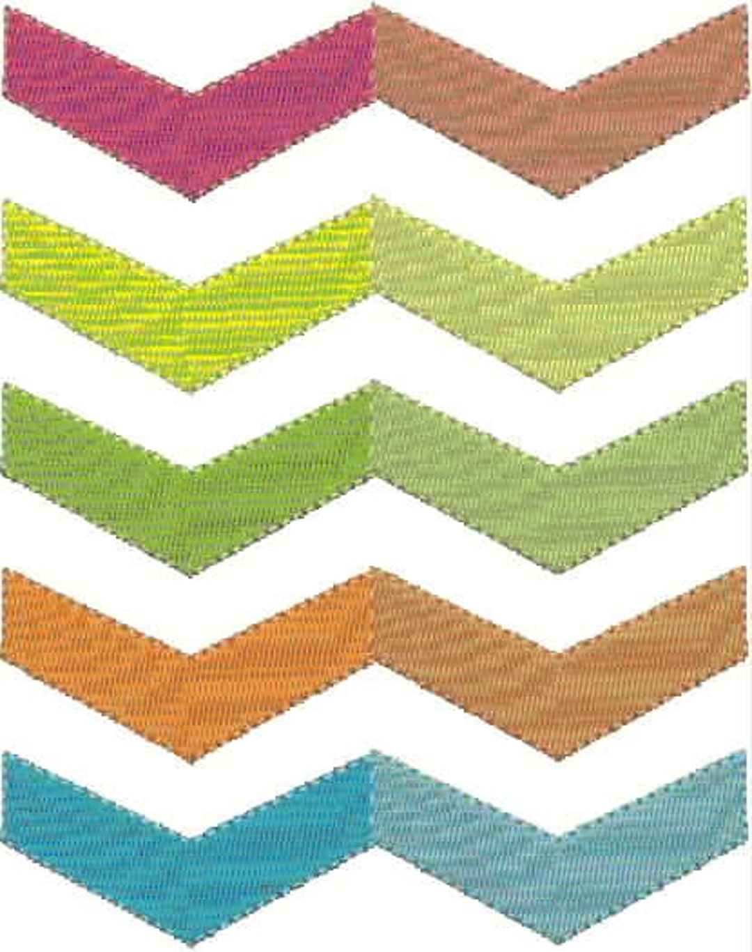 Chevron Stripes - Machine Embroidery Design - Etsy