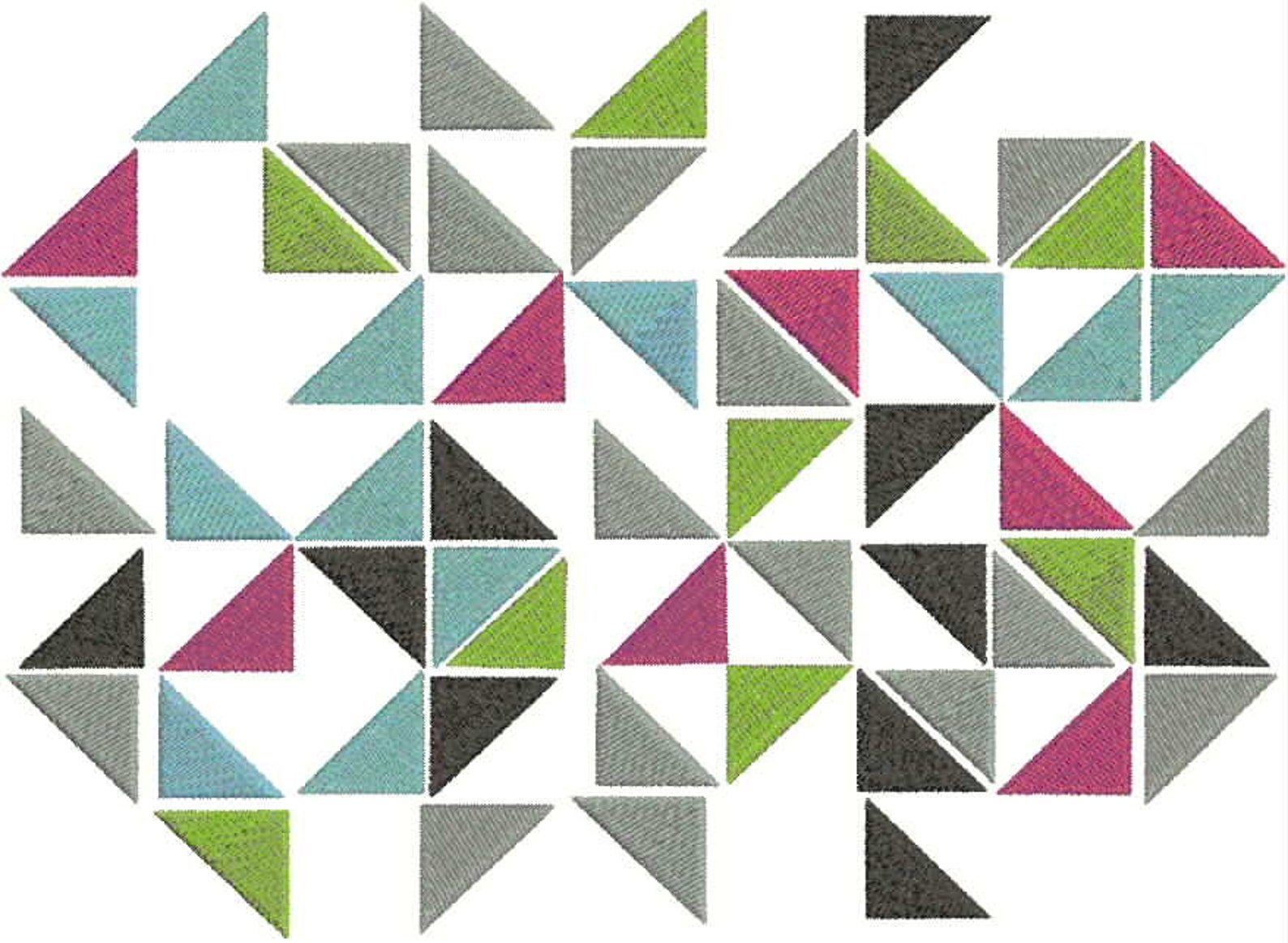 Triangles Scattered - Machine Embroidery Designs - Etsy