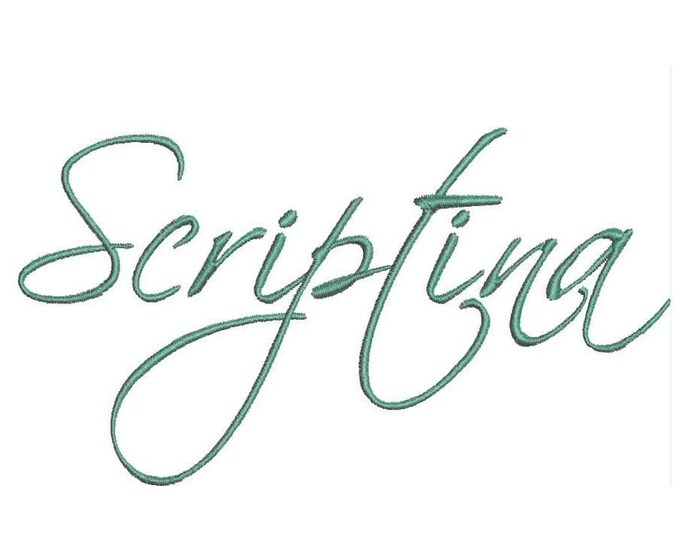 Scriptina Alphabet Letters - Embroidery Machine Designs - Etsy
