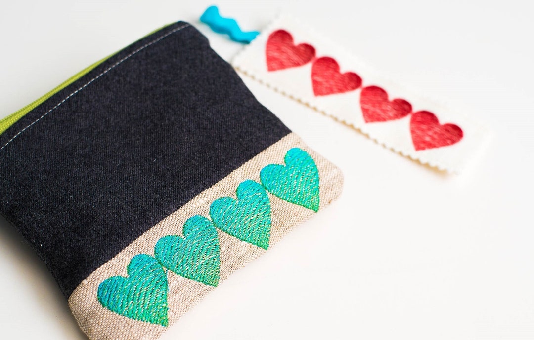 Ombre Heart - Machine Embroidery Design - Etsy