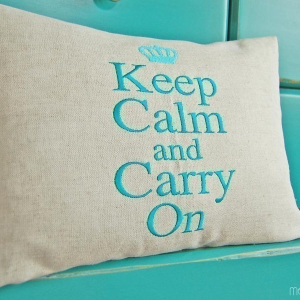 Keep Calm Embroidery - Etsy
