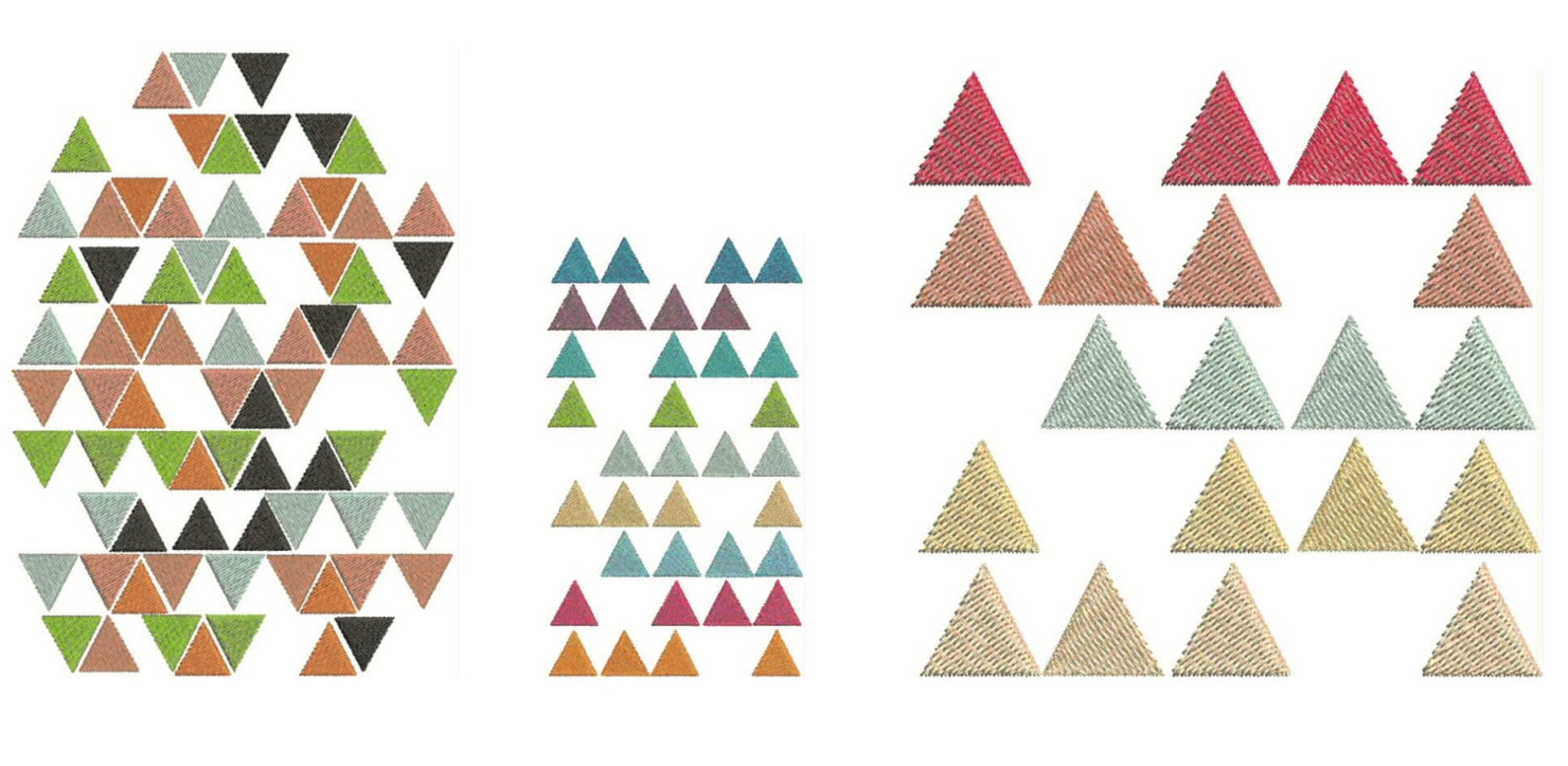 Triangles Stacked Machine Embroidery Designs - Etsy