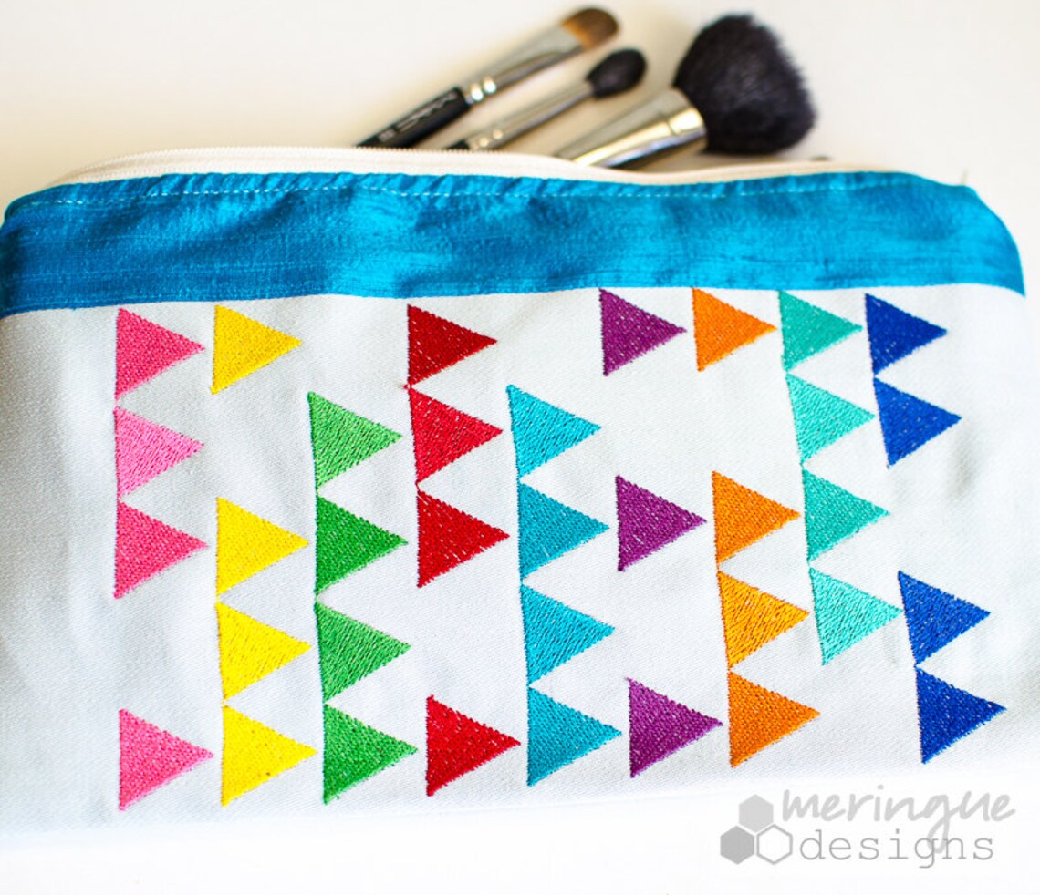 Triangles Stacked- Machine Embroidery Designs - Etsy