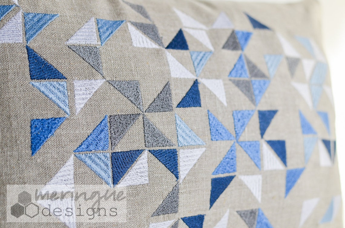 Triangles Scattered - Machine Embroidery Designs - Etsy