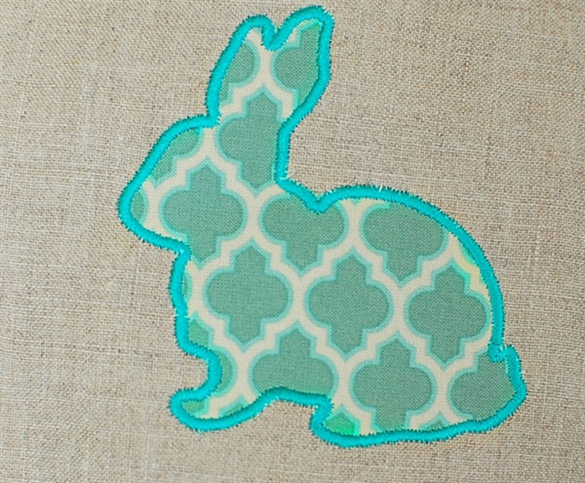 Bunny Rabbit Applique & Redwork Machine Embroidery Designs | Etsy