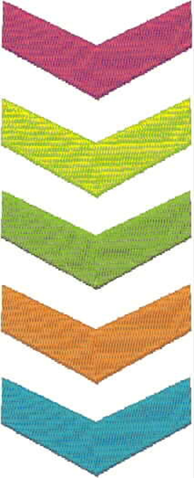 Chevron Stripes - Machine Embroidery Design - Etsy